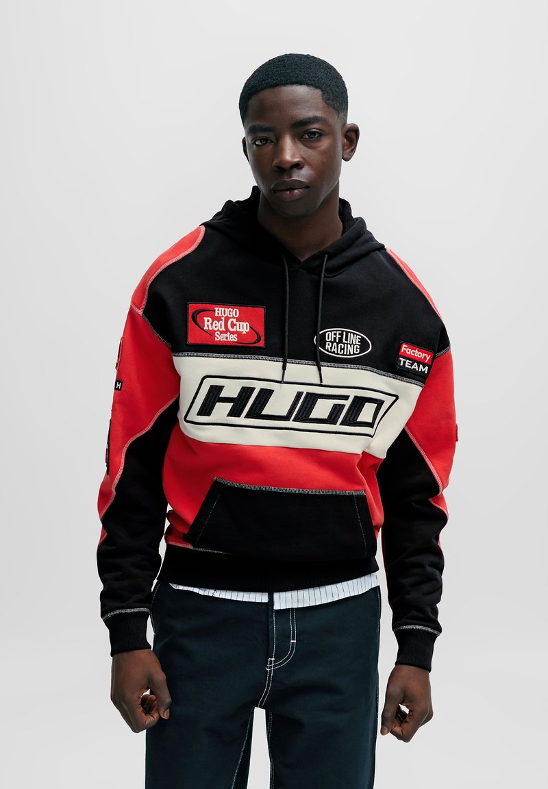 HUGO DUSSELS - Hoodie - open pink/red - Zalando.co.uk