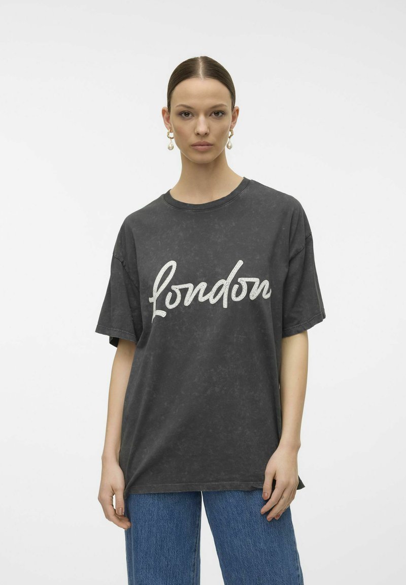 Vero Moda T-shirt print - black/zwart - Zalando.nl