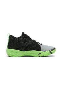 Puma COURT PRO 3 UNISEX - Basketbalové boty - puma black-green glare ...