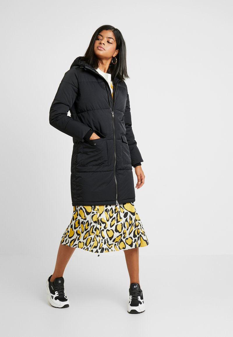 Object OBJZHANNA LONG JACKET - Vinterkappa /-rock - black/svart ...