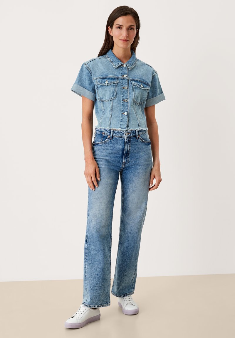 s.Oliver Denim jacket - blue stretched den/stone blue denim - Zalando