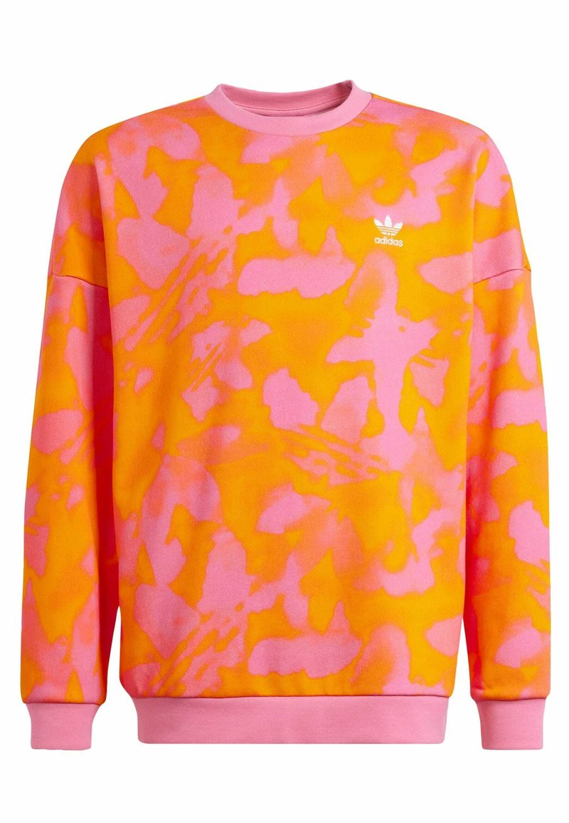adidas Originals SUMMER ALLOVER PRINTED CREW - Sweater - bright orange ...