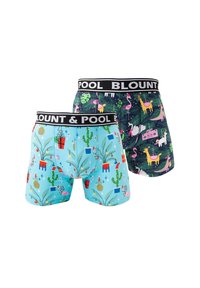 Blount & Pool 2-PACK - Boksershorts - navy turquoise/mørkeblå - Zalando.dk
