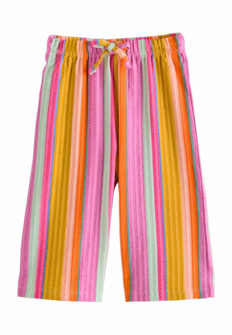 Next WIDE - Trousers - rainbow stripe/pink - Zalando