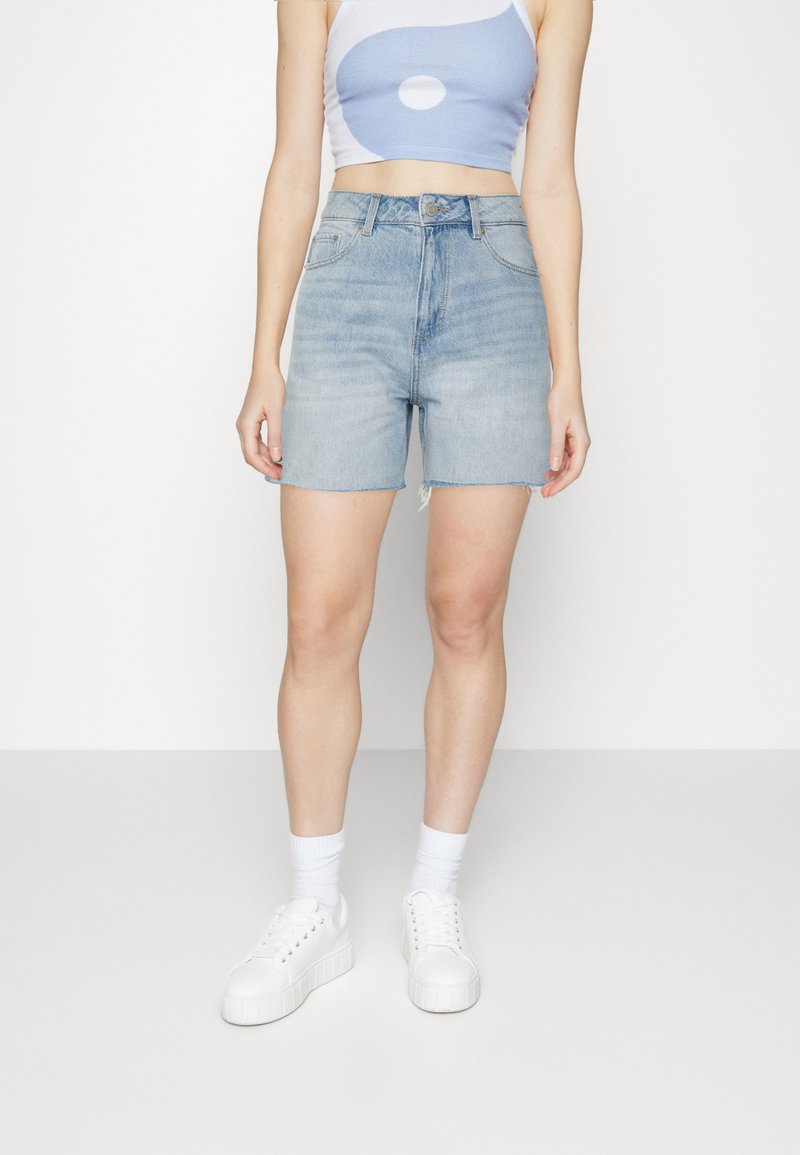 JJXX JXAURA RH HW RA SN - Denim shorts - light blue denim/light blue ...