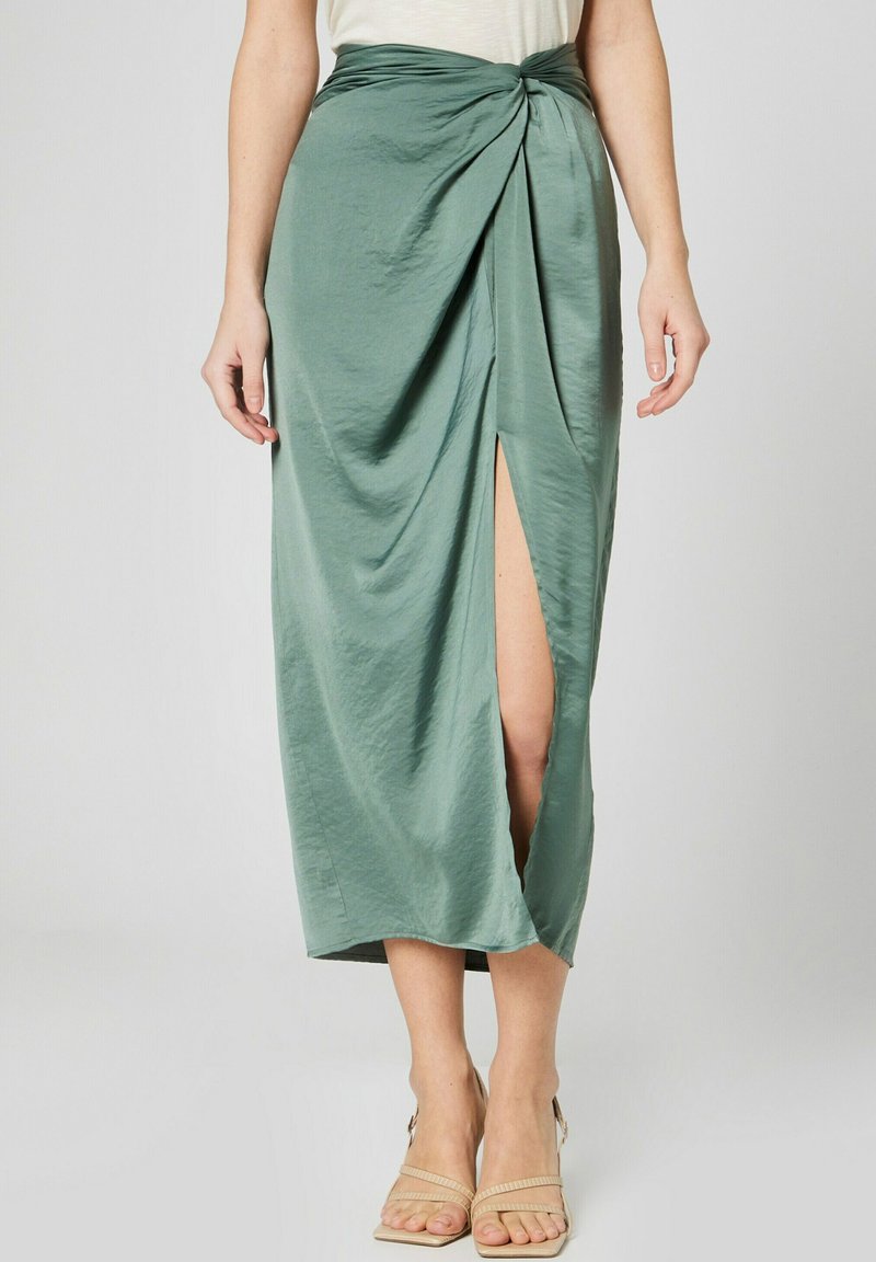 Guido Maria Kretschmer Collection CORA - Wrap skirt - grün/green - Zalando