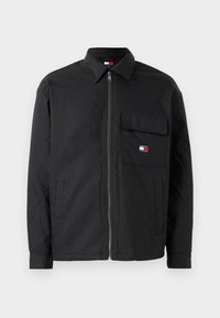 Tommy Jeans PADDED TECH CORD OVERSHIRT - Light jacket - black - Zalando.ie