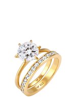 Elli SOLITAIRE SET - Ring - gold-coloured/goldfarben - Zalando.ch