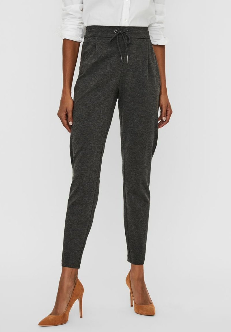 Vero Moda Vmeva Low Waist Jogginghose Dark Grey Melange Dunkelgrau