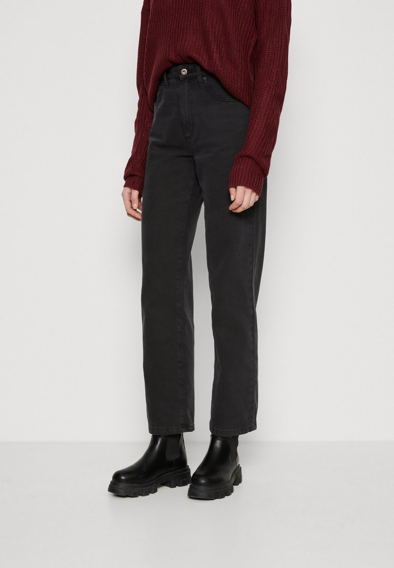 Cotton On LOOSE STRAIGHT - Vaqueros rectos - graphite black/denim negro ...