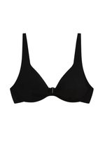 OYSHO CONTINUOUS UNDERWIRE HALTER NECK 30718024 - Bikini top - black ...