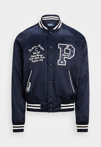 Polo Ralph Lauren VARSITY LINED - Bomber Jacket - aviator navy/dark ...