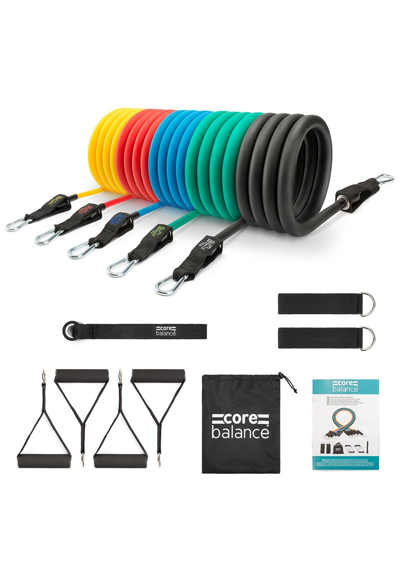 Core Balance RESISTANCE TUBES 13PC SET 90.9KG - Fitness/yoga - multi ...