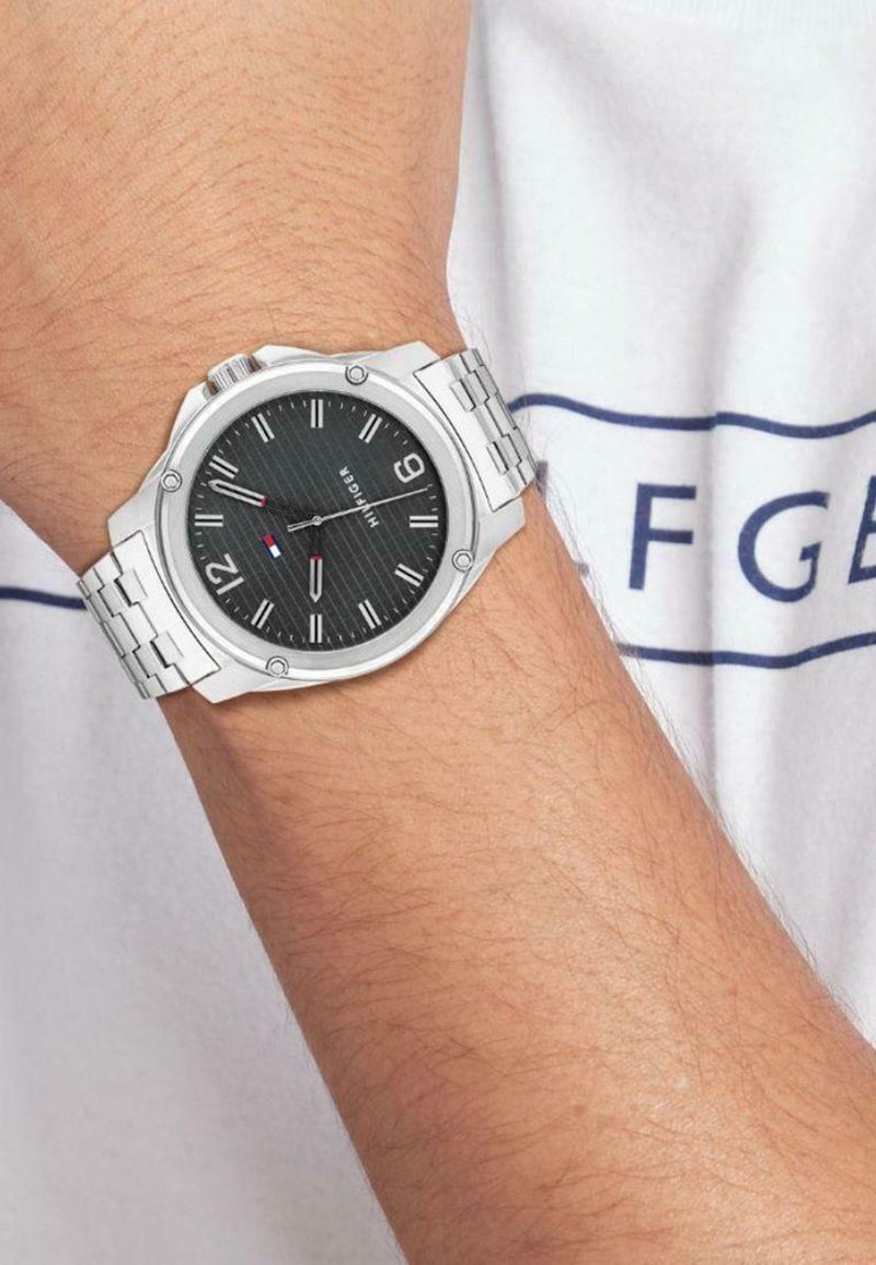 Tommy Hilfiger JASON - Watch - black/silver-coloured - Zalando