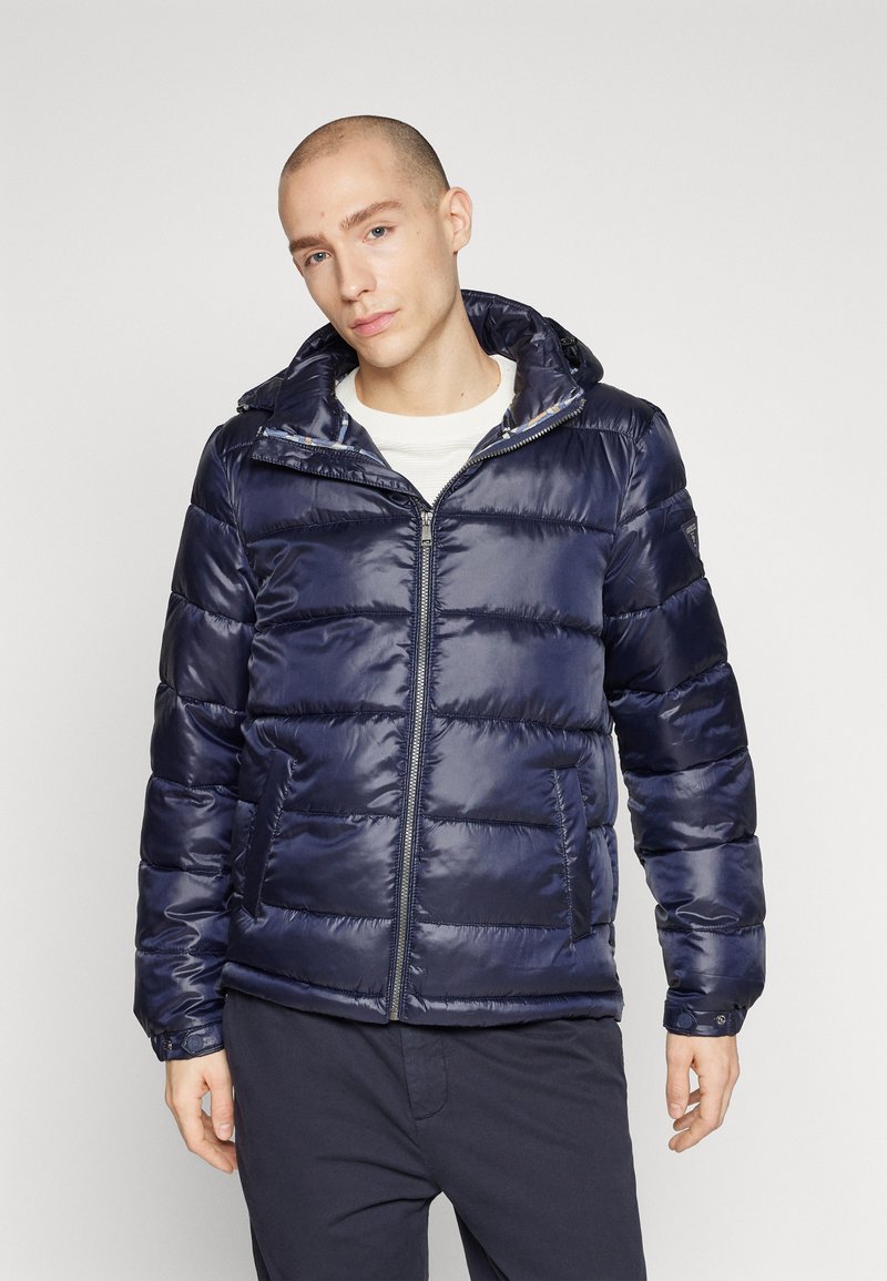 Guess HOODED JACKET - Light jacket - smart blue/dark blue - Zalando.ie