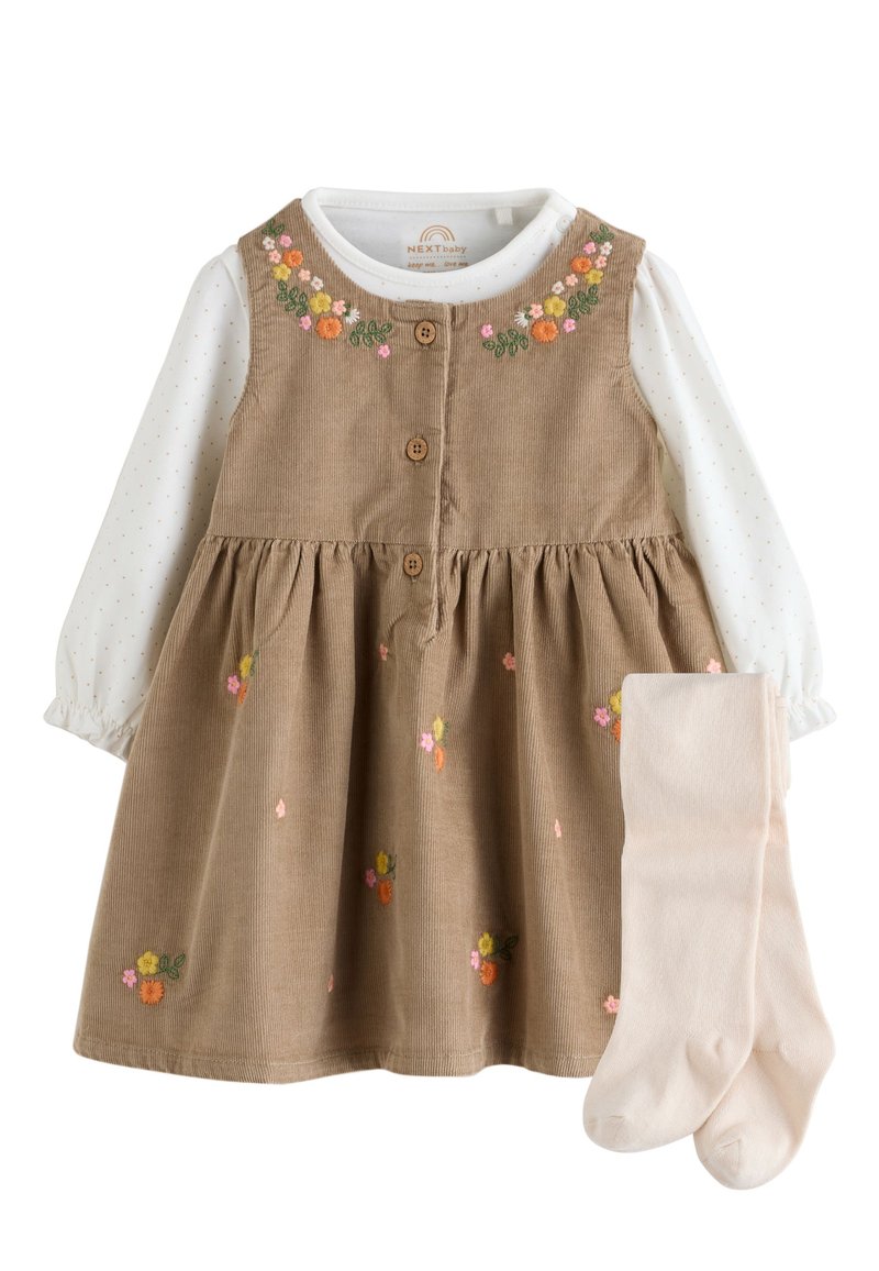Next REGULAR FIT - PINAFORE SET - Body - olive green embroidered/grün ...