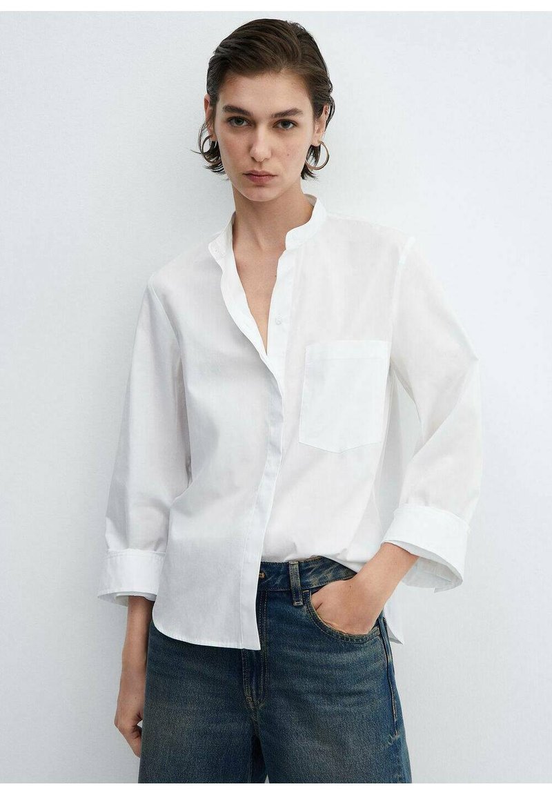 Mango Bluza s gumbima - off-white/isprano bijelo - Zalando.hr