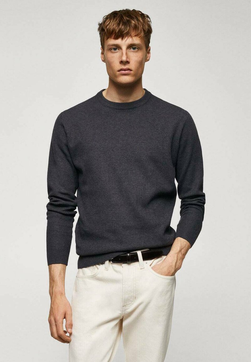 Mango ANTIGUA - Strickpullover - gris anthracite/anthrazit - Zalando.de