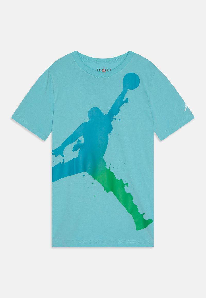 Jordan JUMBO SPLASH TEE UNISEX - T-Shirt print - bleached aqua/türkis ...