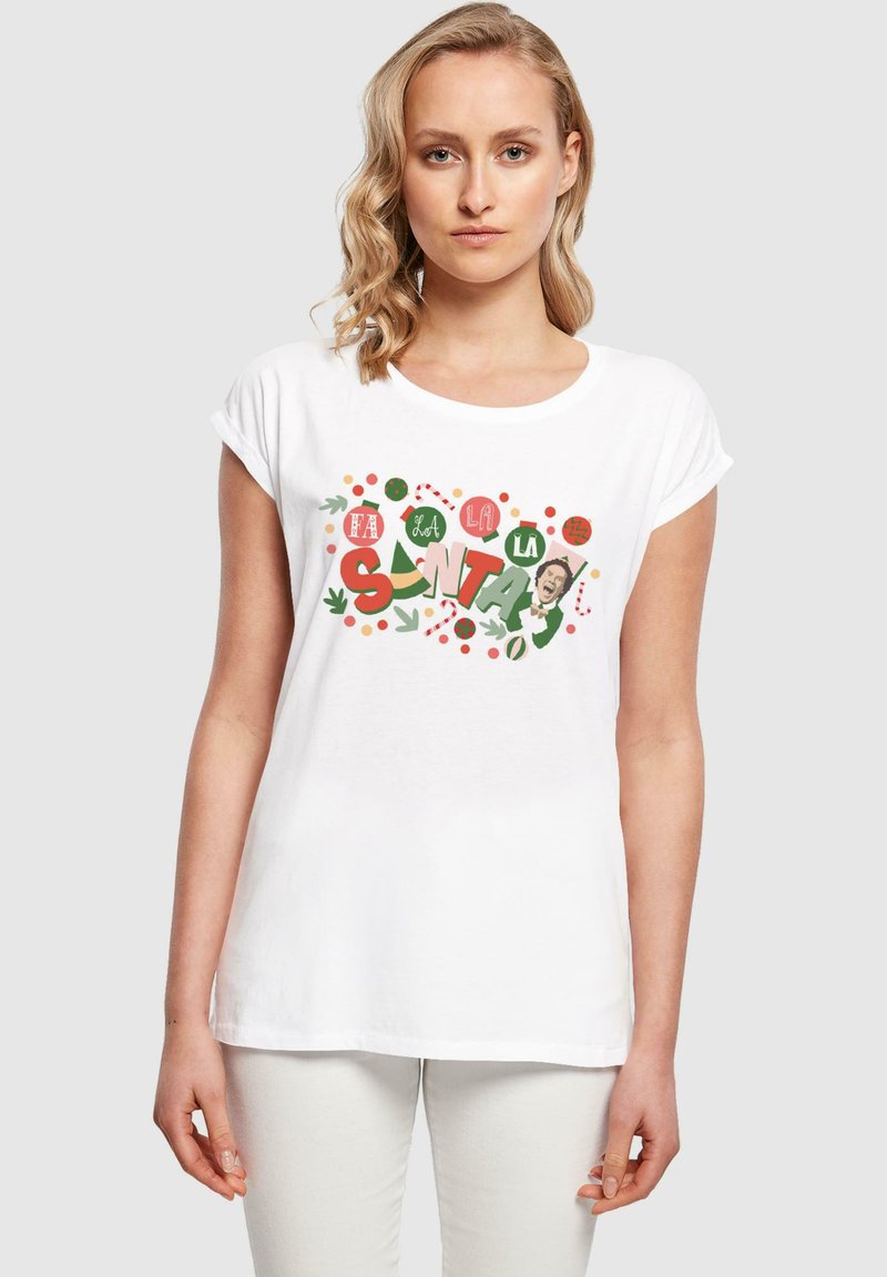 ABSOLUTE CULT ELF-SANTA - Print T-shirt - white - Zalando.de