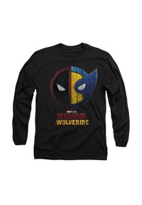 Marvel DEADPOOL WOLVERINE WORN CREST - Long sleeved top - black - Zalando