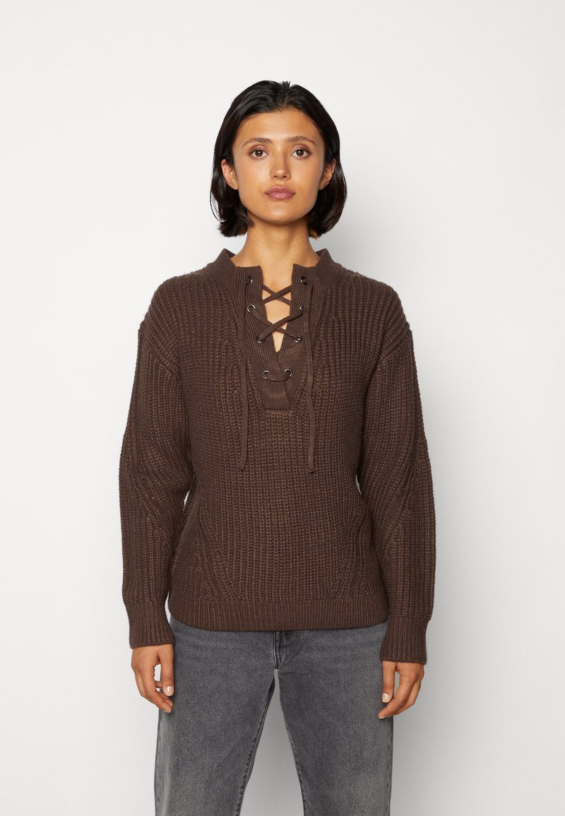 b.young BYOTINKA JUMPER - Jumper - java/dark brown - Zalando.co.uk