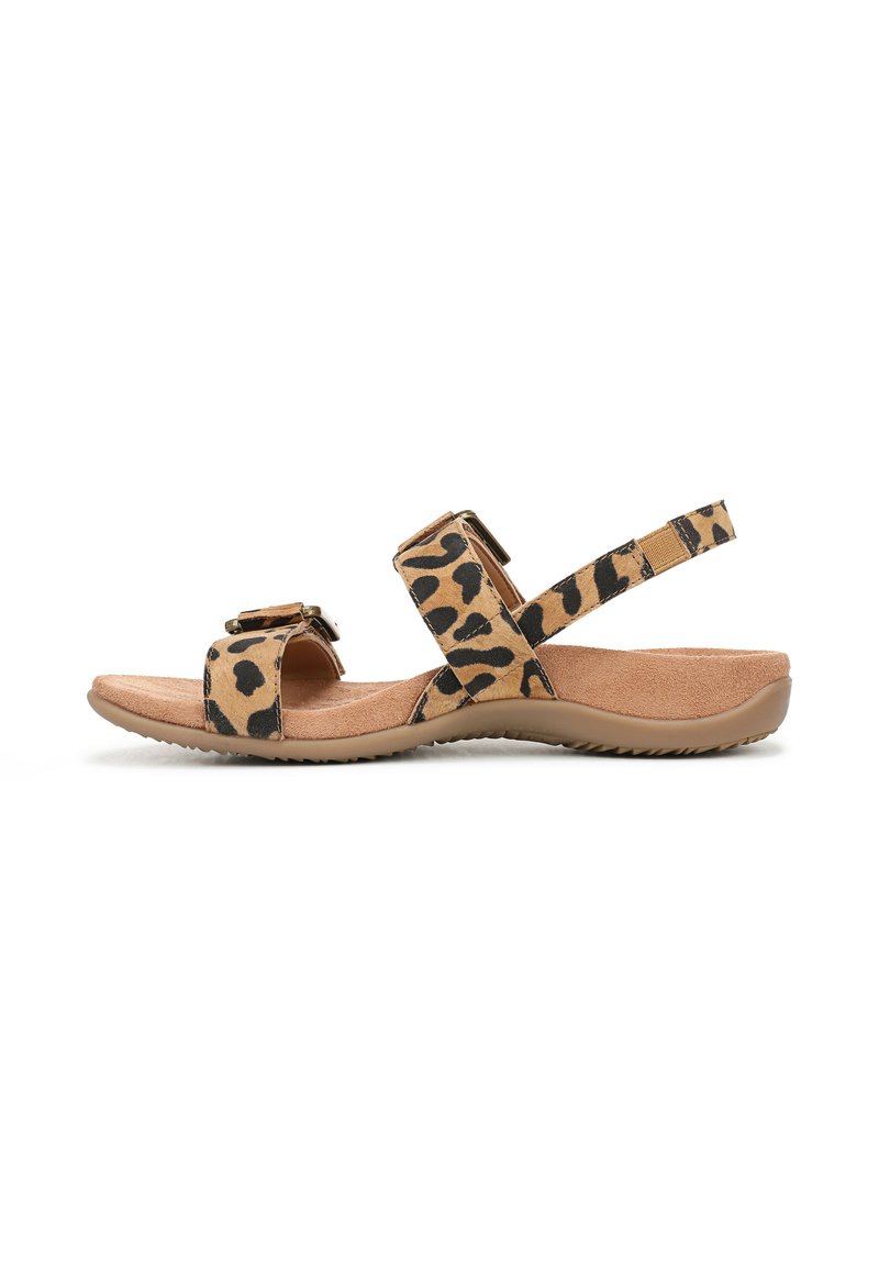 VIONIC REESE SLINGBACK - Riemensandalette - tan leopard suede/tan - Zalando