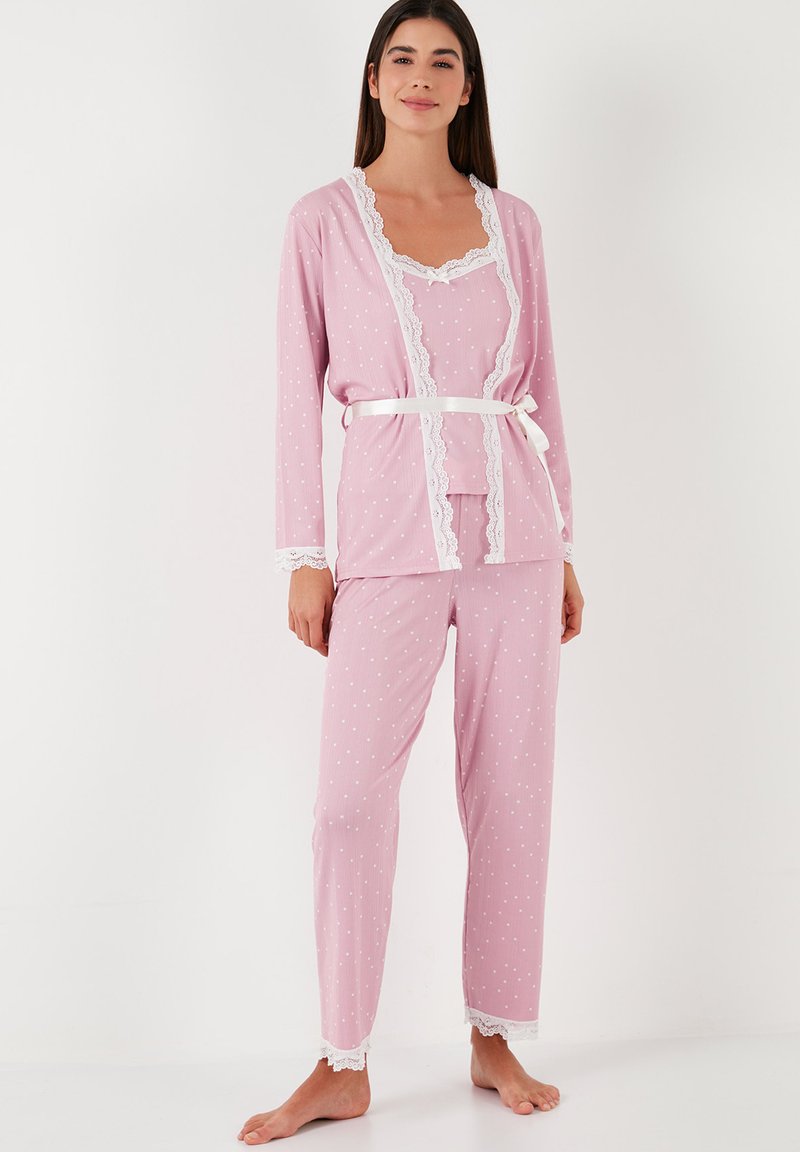 LELA REGULAR FIT SET - Pyjamas - powder pink/pink - Zalando.ie