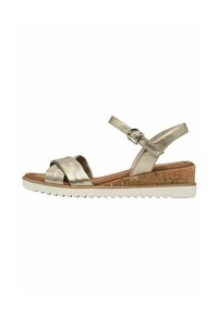 Tamaris Sandali con plateau - light gold/dorato - Zalando.it