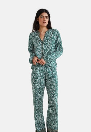 Selmark MANCHES LONGUES POLAR SET - Pyjama - vert - ZALANDO.FR