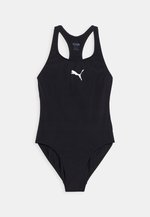Puma SWIM WOMEN RACERBACK SWIMSUIT - Swimsuit - black - Zalando.ie