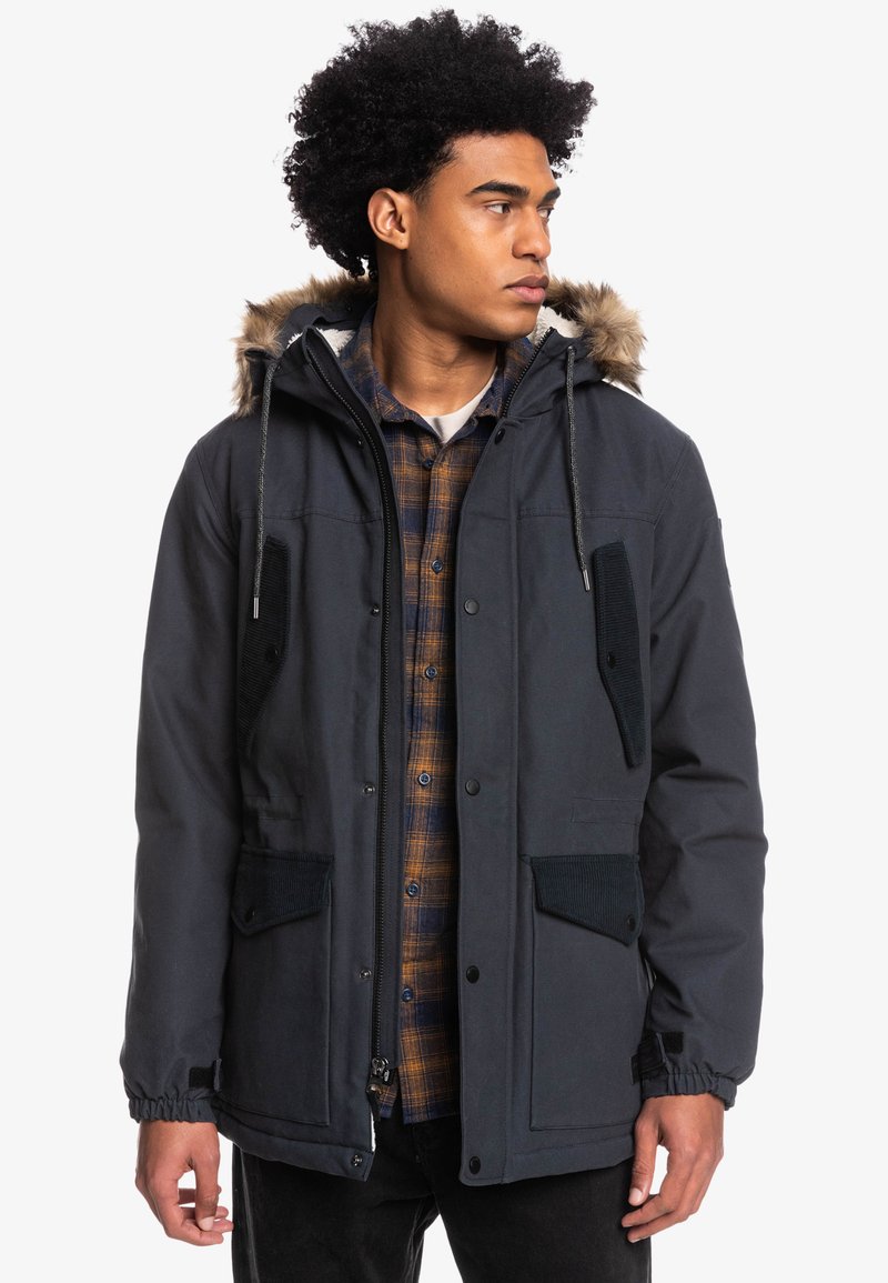 Quiksilver LONG TRIP - Winter coat - black - Zalando