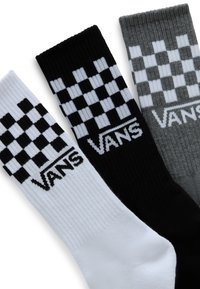 Vans CLASSIC CHECK CREW 3 PACK - Calze - black white/nero - Zalando.it