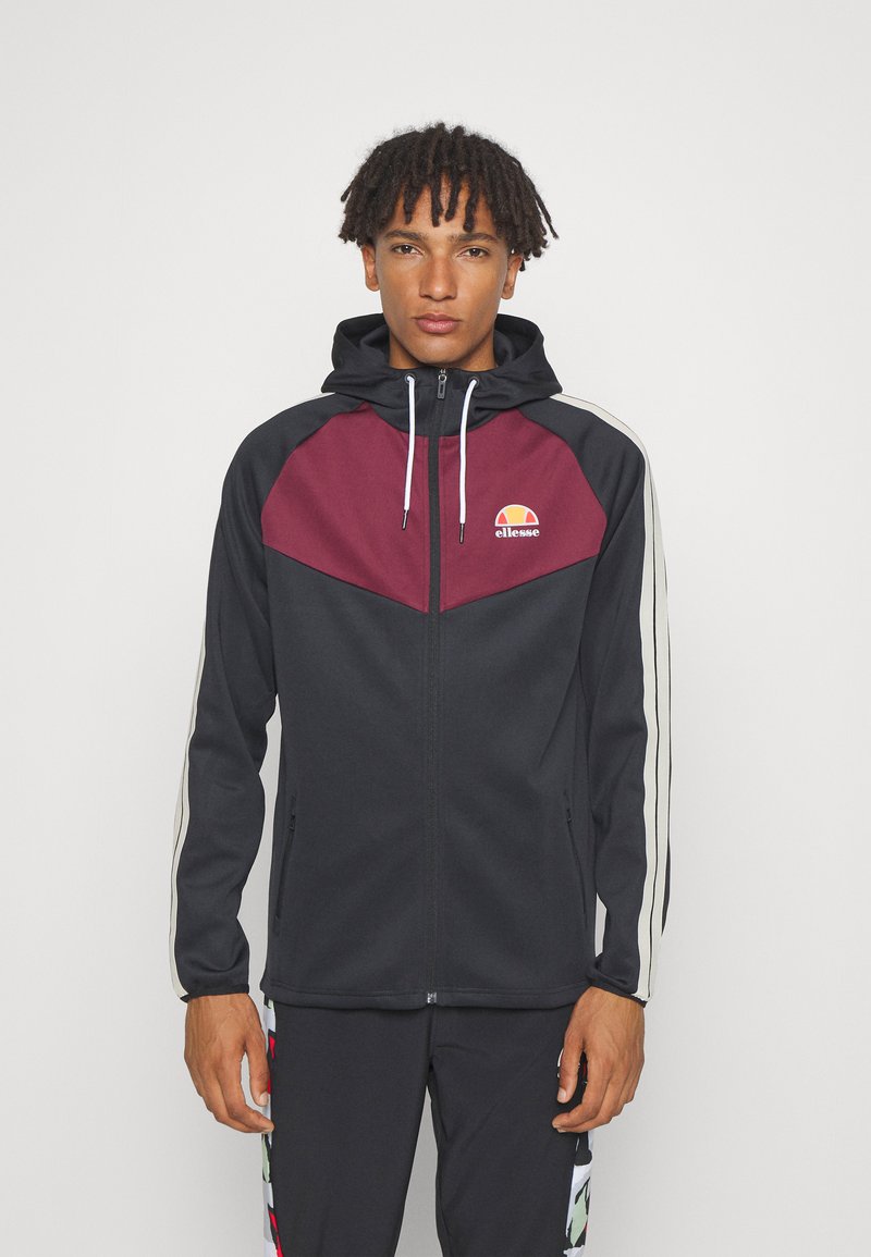 Ellesse TIMOTA HOODIE - Sudadera con cremallera - burgundy/burdeos ...