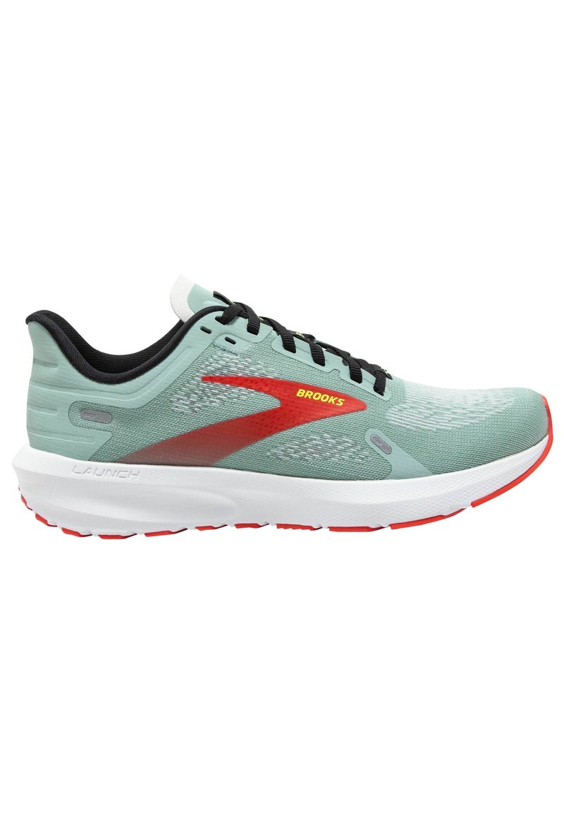 Brooks LAUNCH 9 - Neutral running shoes - blue surf black cherry tomato ...