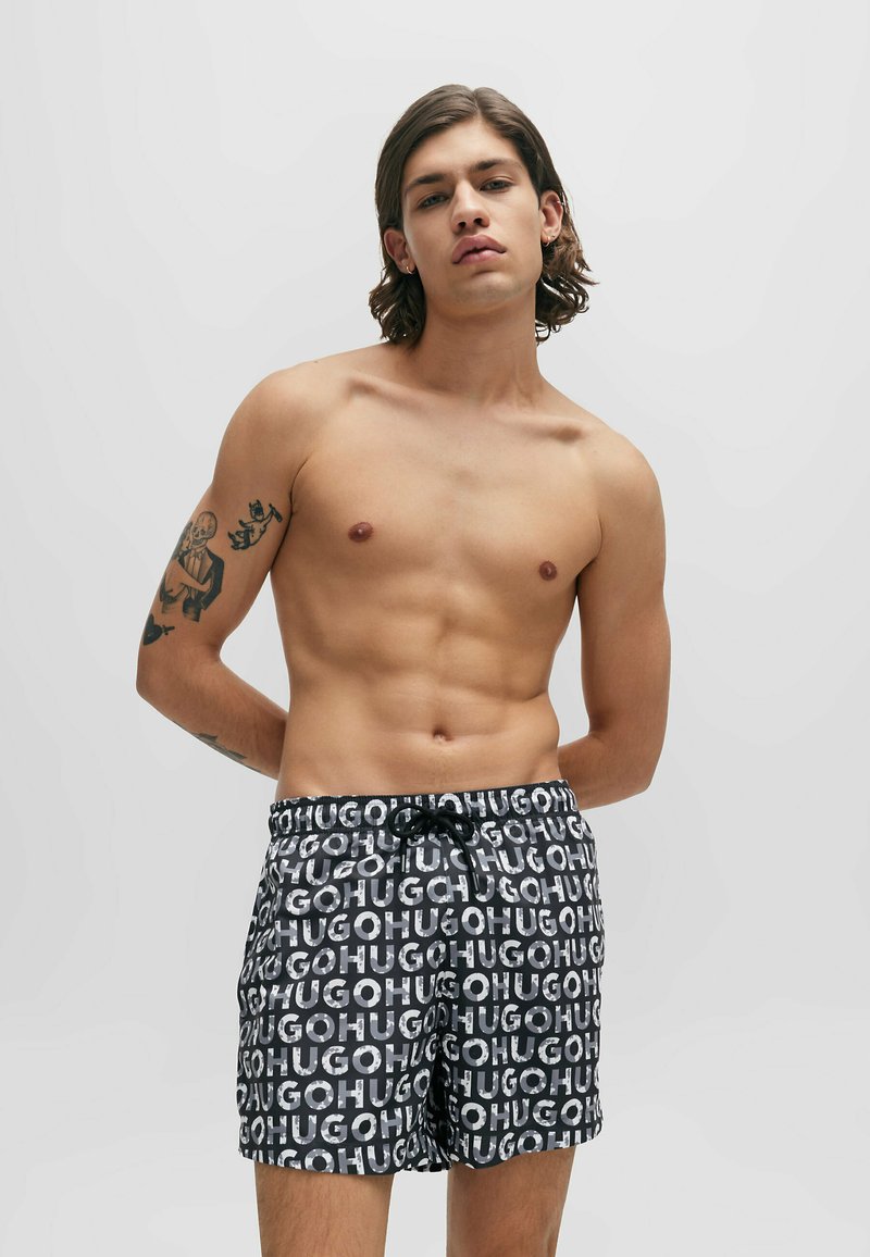 HUGO TORTUGA - Badeshorts - black two/schwarz - Zalando.ch