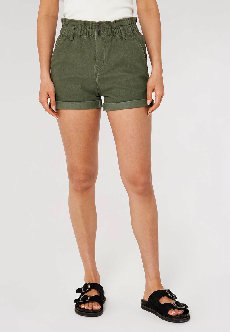 Apricot TURN UP - Shorts di jeans - khaki/cachi - Zalando.it