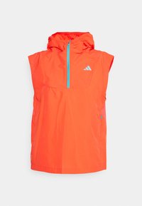 adidas Performance ADIZERO HALF-ZIP - Weste - bright red/bright red/rot ...