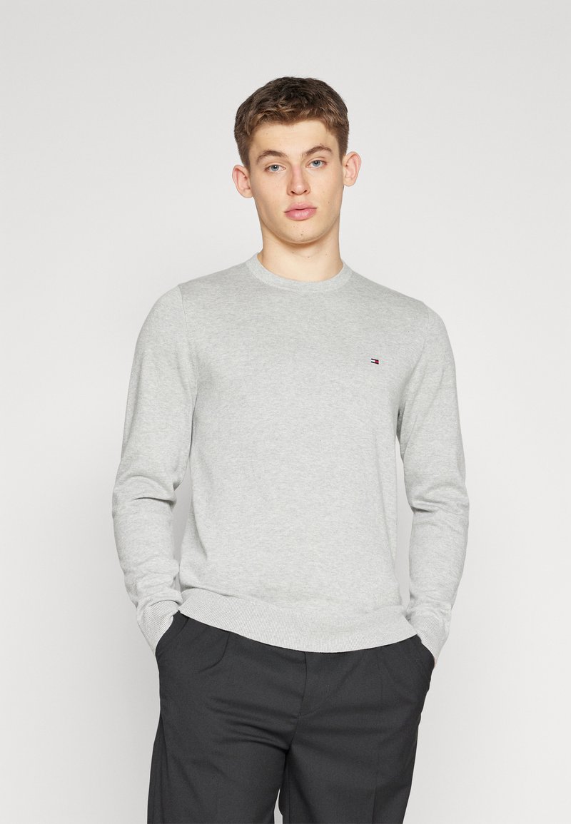 Tommy Hilfiger CLASSIC CREW NECK - Jumper - light grey heather/grey ...