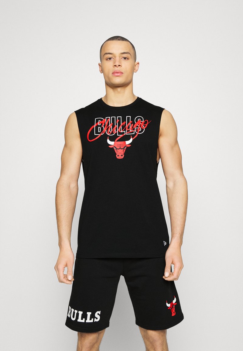 New Era NBA CHICAGO BULLS SCRIPT SLEEVELESS TEE - Club wear - black/red ...