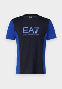 EA7 Emporio Armani - T-shirt z nadrukiem/granatowy - Zalando.pl