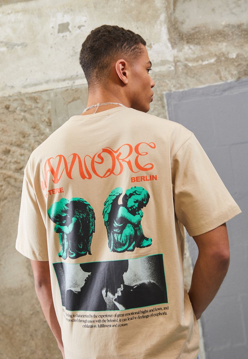 Vertere Berlin AMORE UNISEX - T-Shirt print - sand - Zalando.de