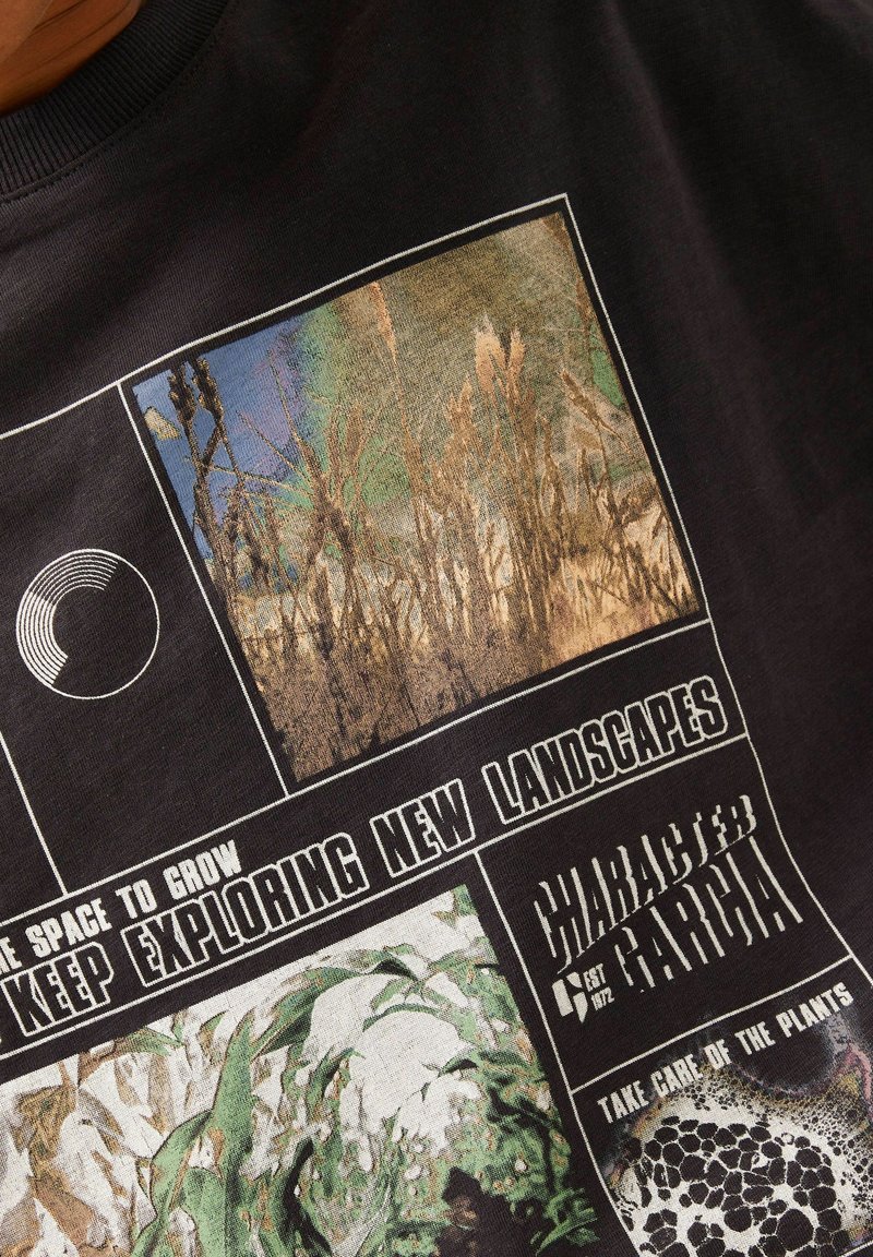 Garcia Print T-shirt - dark grey - Zalando