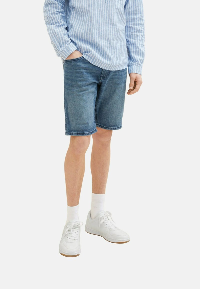 TOM TAILOR DENIM Jeans Shorts - super stone blue denim/blau - Zalando.de