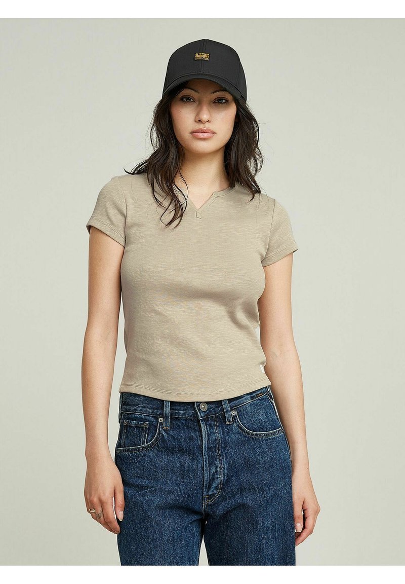 G-STAR TOP - T-Shirt basic - dk brick/beige - Zalando.ch