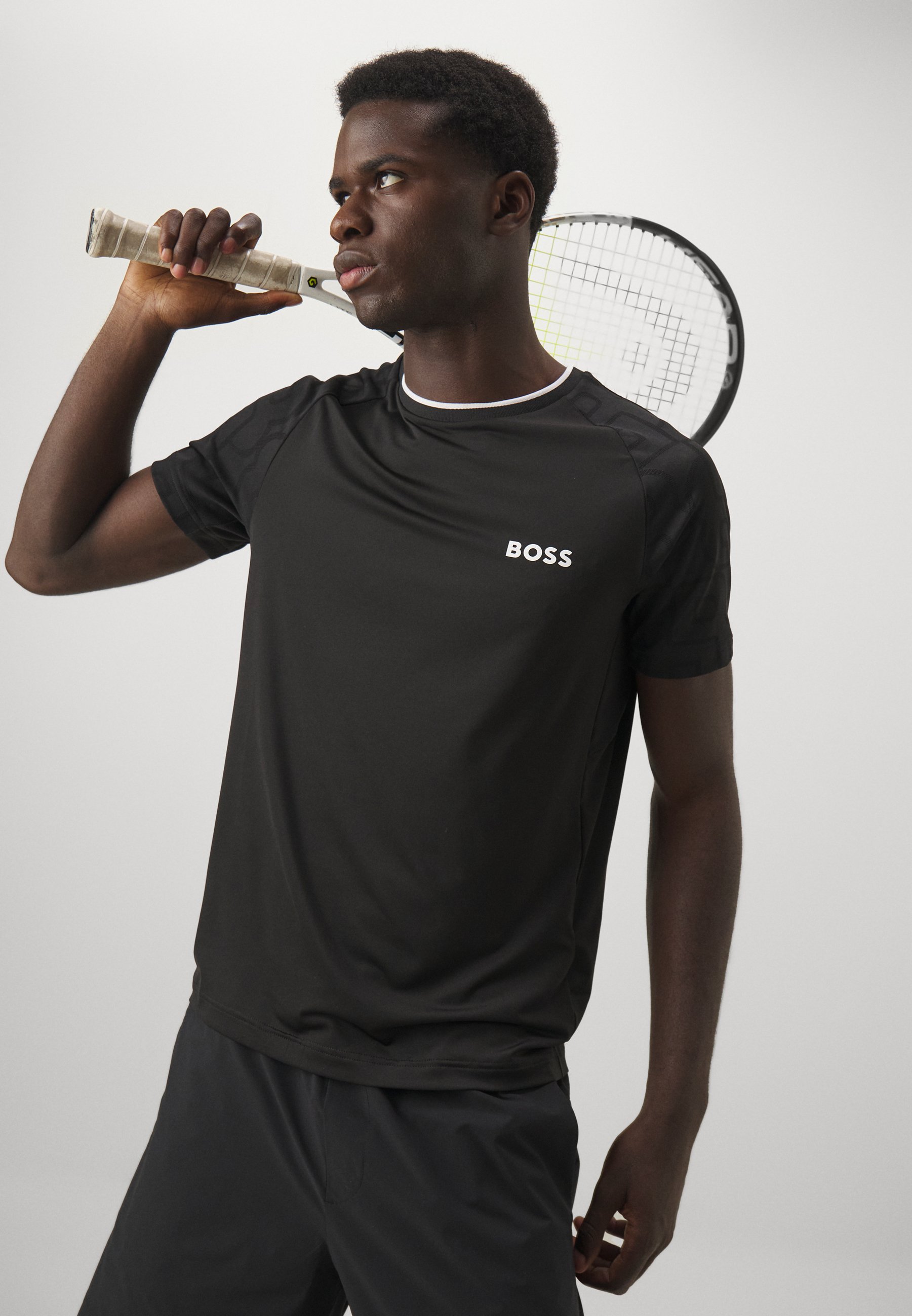 BOSS TEE T shirt de sport black noir ZALANDO.FR