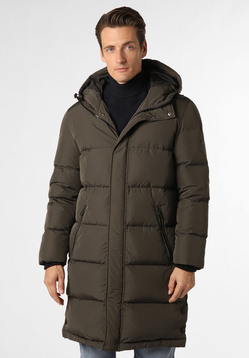 FINSHLEY & HARDING LONDON Płaszcz puchowy/oliwkowy - Zalando.pl