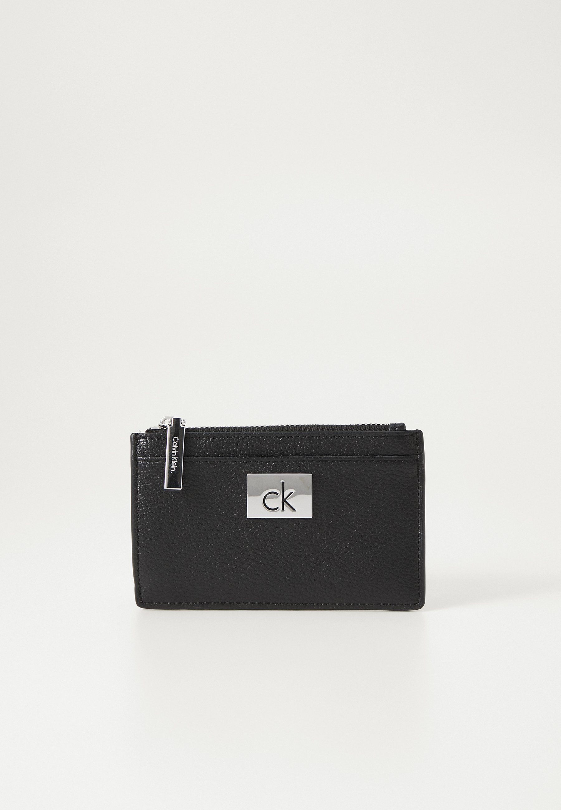 Calvin Klein PLAQUE CARDHOLDER UNISEX Wallet black Zalando