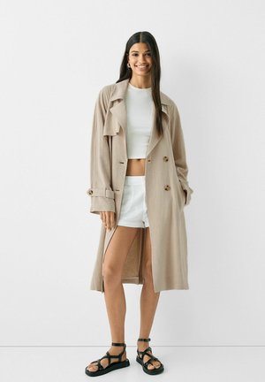 PULL&BEAR BASIC - Trenchcoat - beige - Zalando.nl