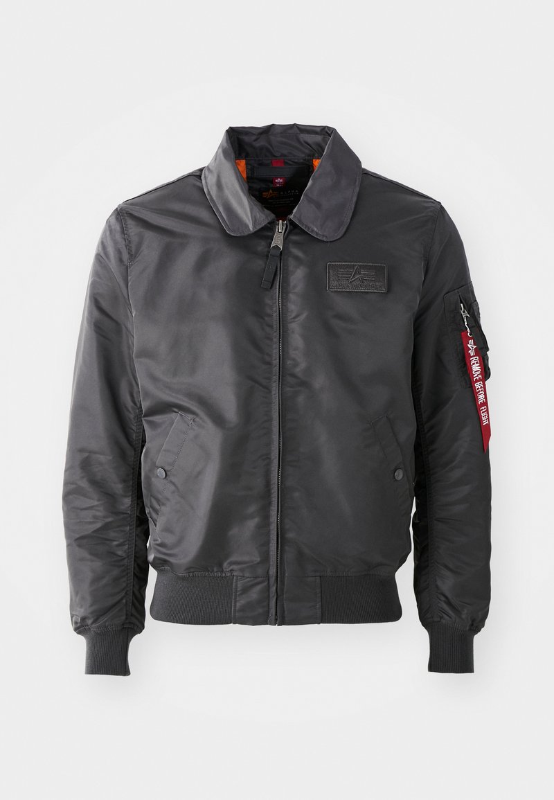 Alpha Industries FLYING TIGERS - Bomber Jacket - vintage grey/grey ...